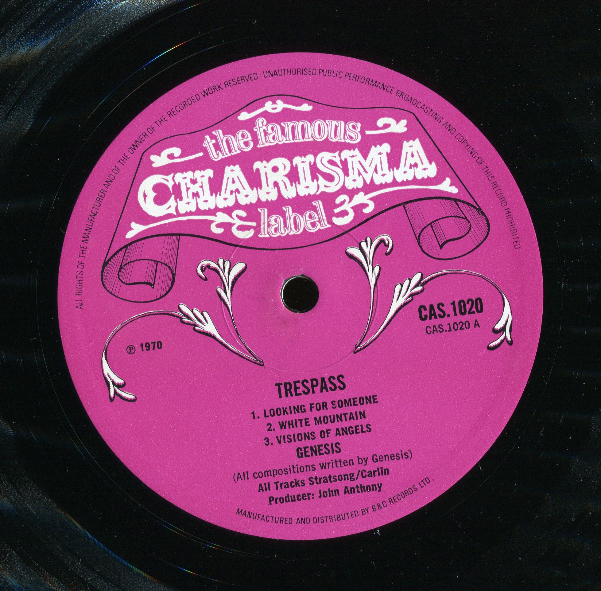 Genesis Trespass : LP Label A UK | CD Covers | Cover Century | Over 1. ...